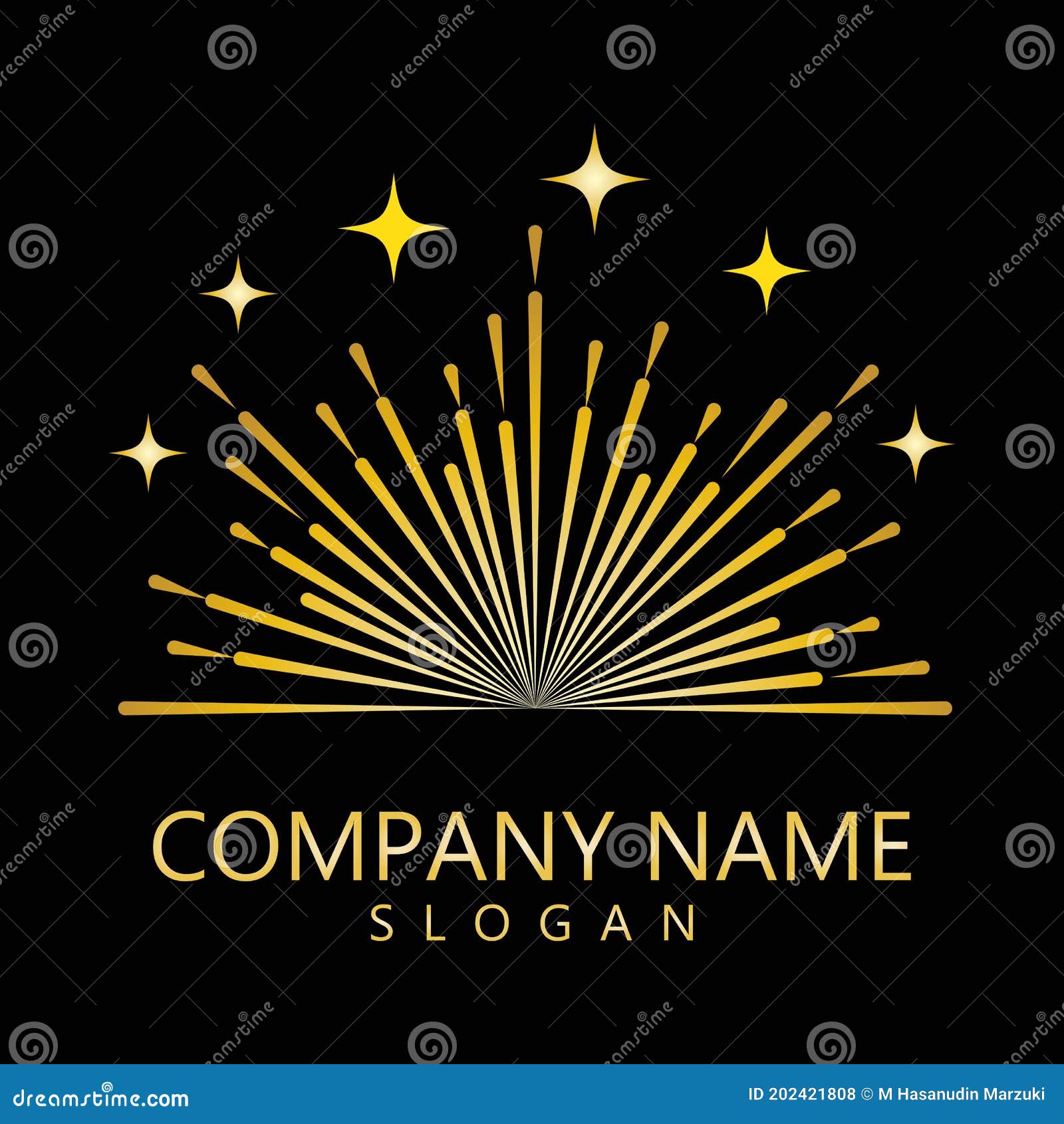 Fireworks logo vector stock vector. Illustration of twinkle - 202421808