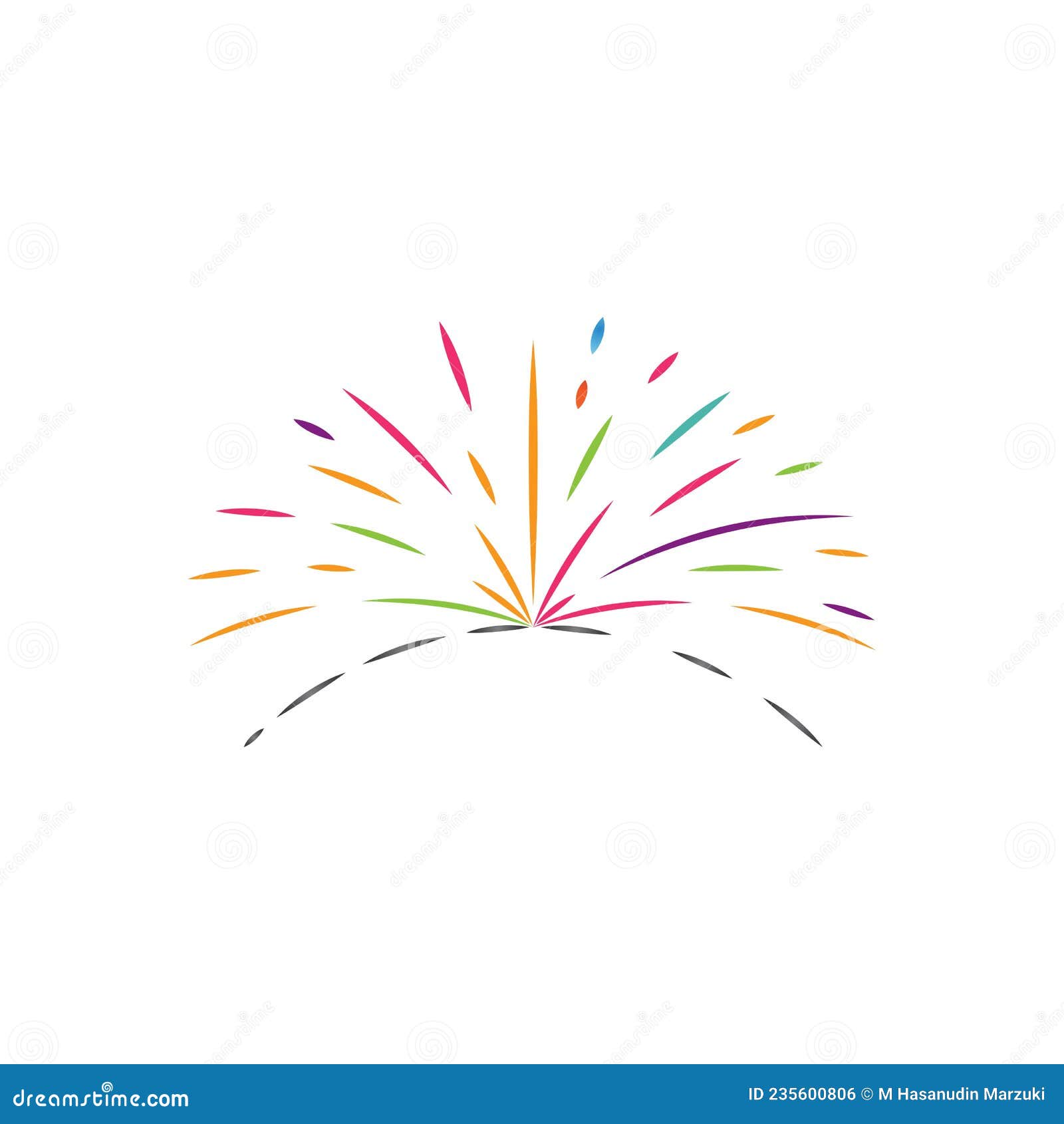 Fireworks logo vector stock vector. Illustration of congratulation ...