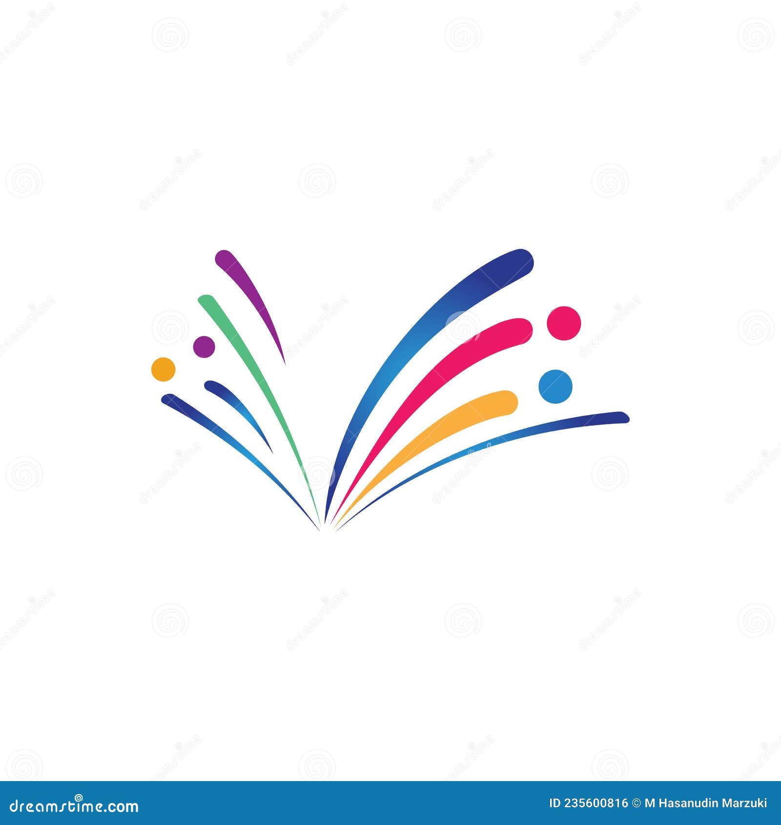 Fireworks logo vector stock vector. Illustration of vector - 235600816