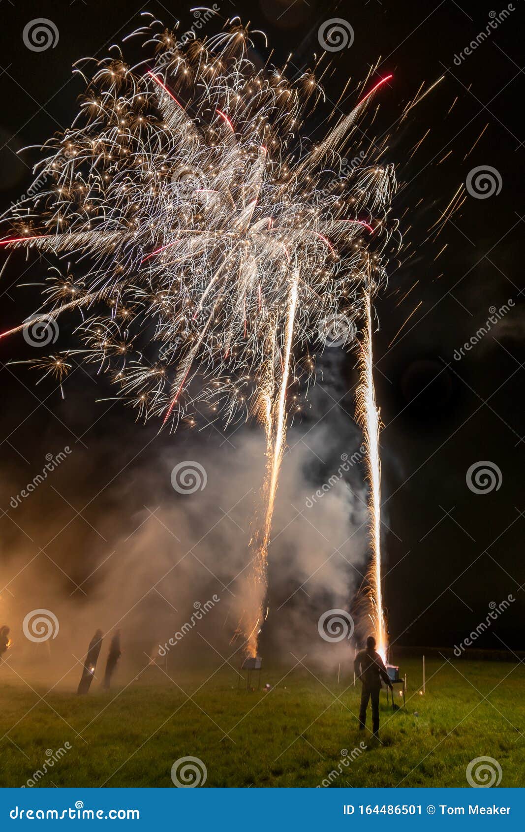 Fireworks stock image. Image of bonfire, firework, beauty - 164486501