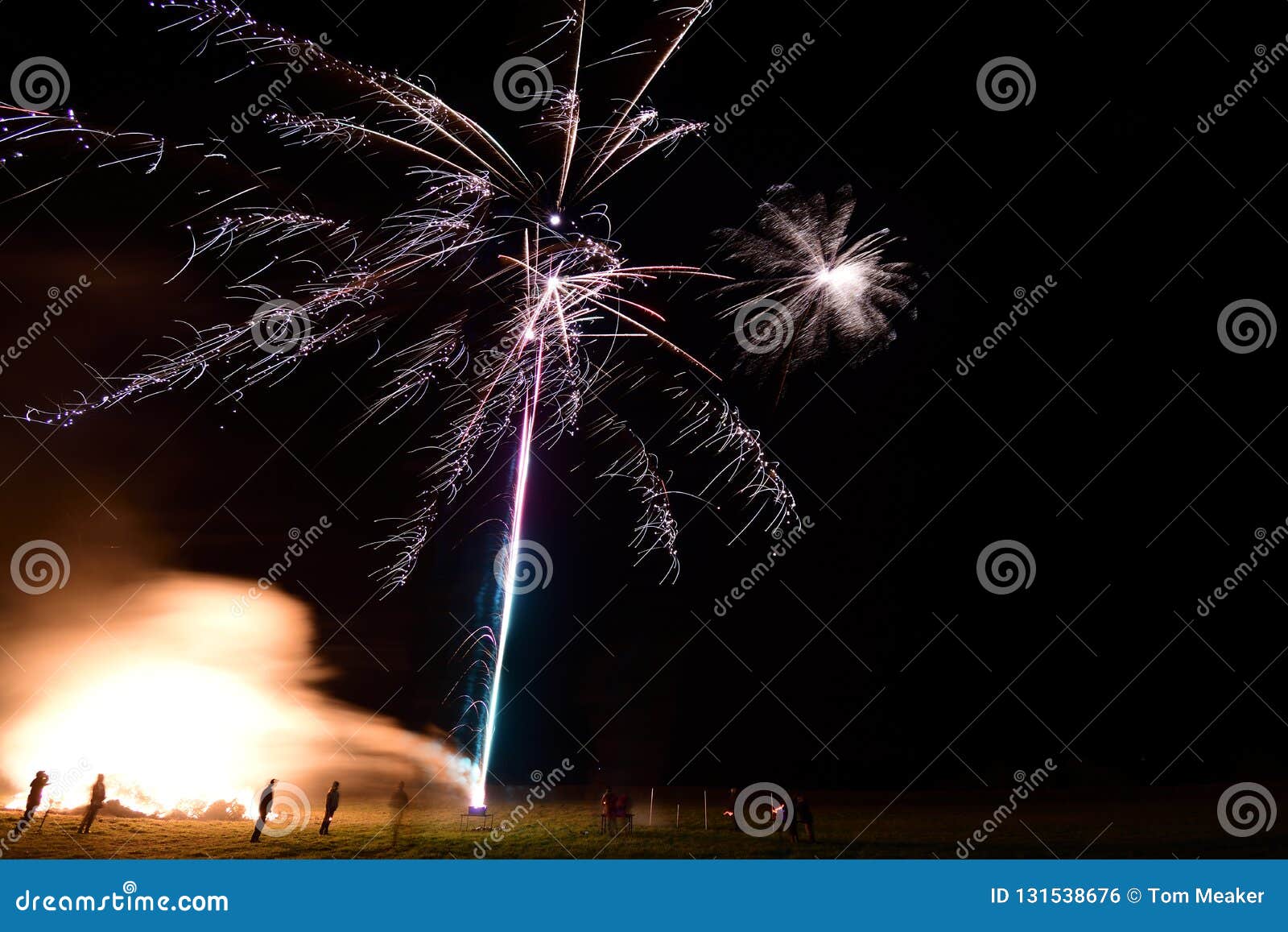 Fireworks stock photo. Image of outdoors, horizontal - 131538676