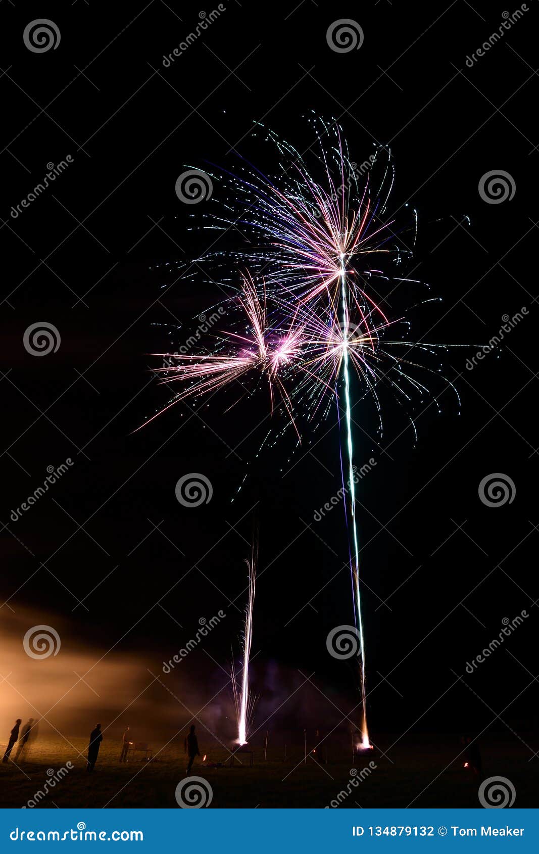Fireworks stock photo. Image of colourful, night, colour - 134879132