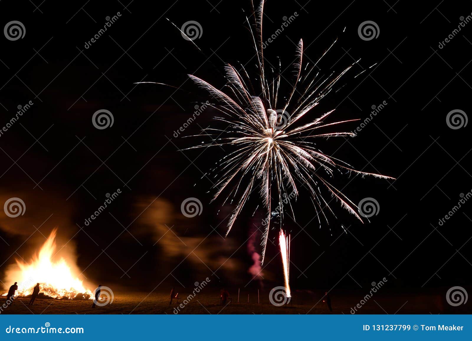 Fireworks stock image. Image of illuminated, celebration - 131237799