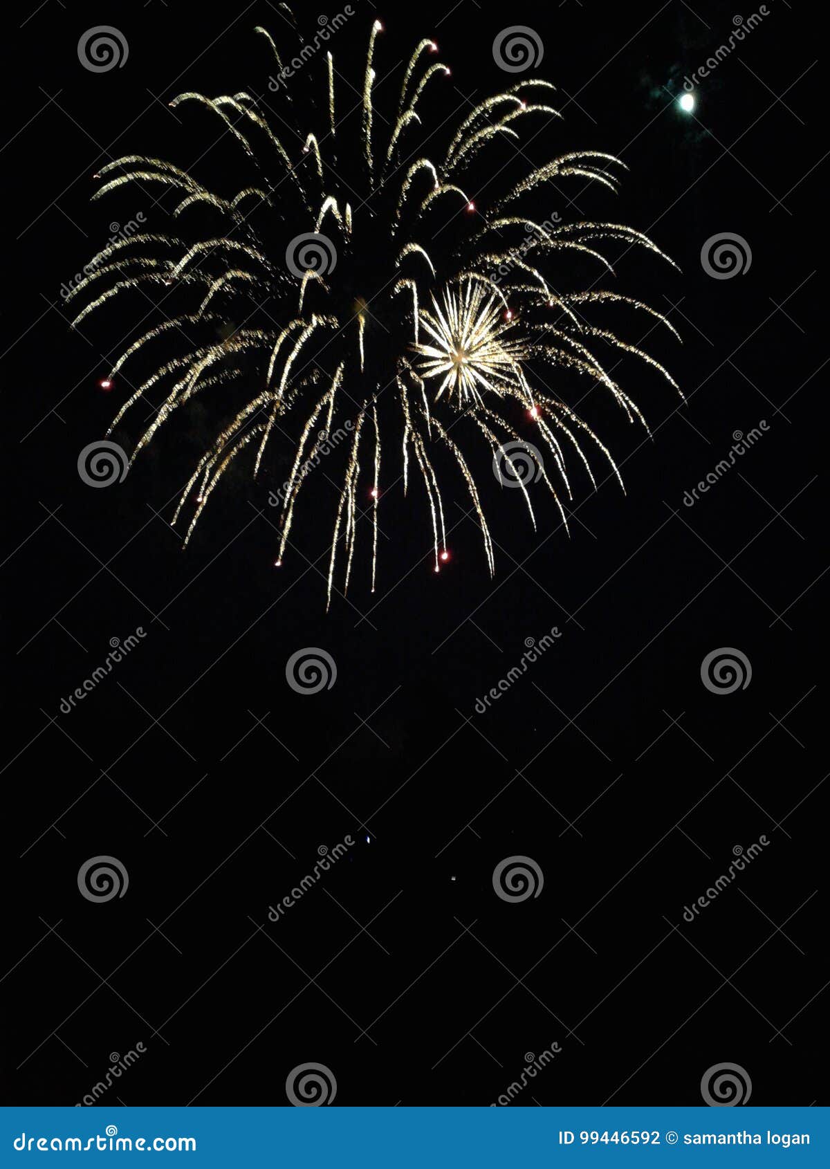 Fireworks stock photo. Image of luminous, fireworks, dark - 99446592
