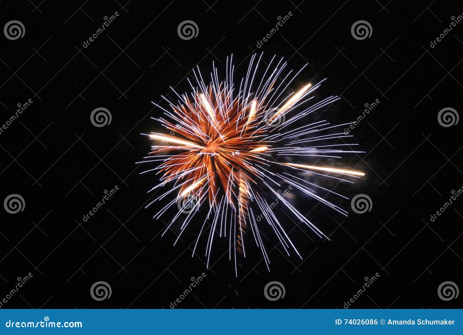 Fireworks stock photo. Image of lights, celebration, multiple - 74026086