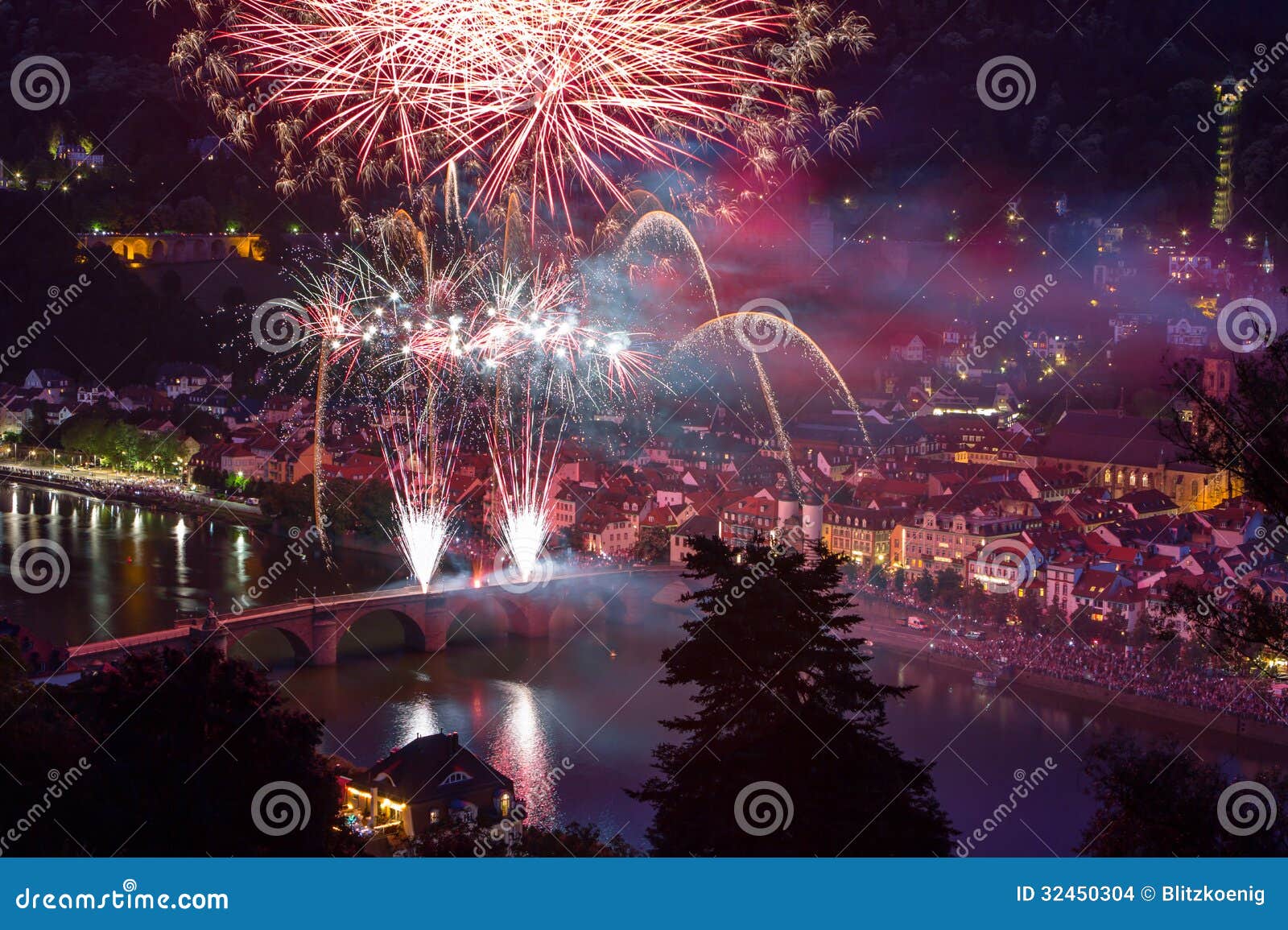 Fireworks stock photo. Image of celebration, castle, festive - 32450304
