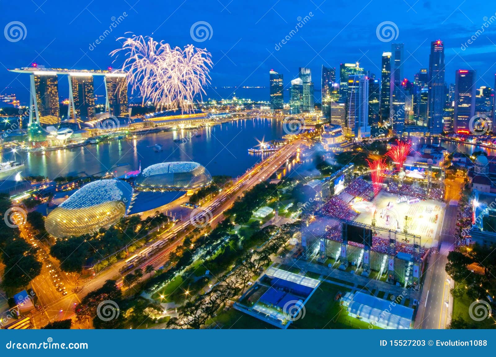 Fireworks during National Day! Editorial Stock Photo - Image of ...