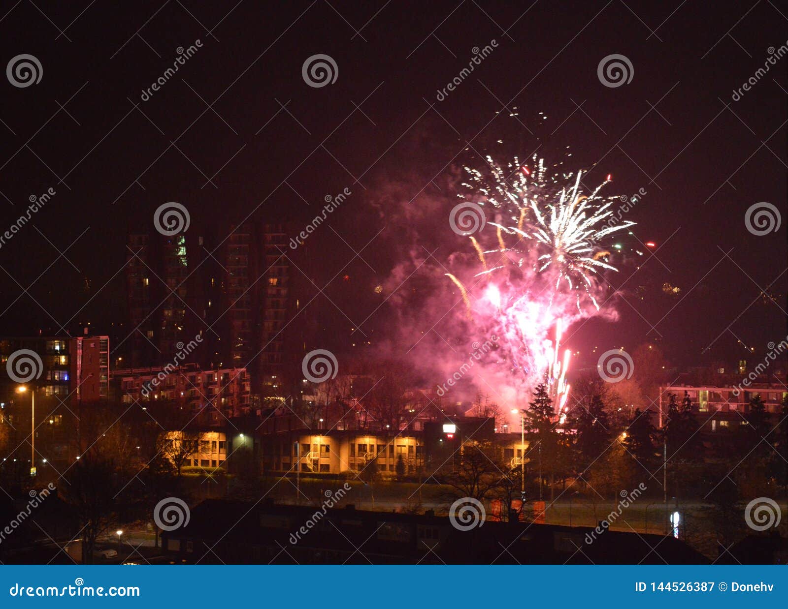 Fireworks in the Netherlands Stock Image - Image of culture ...