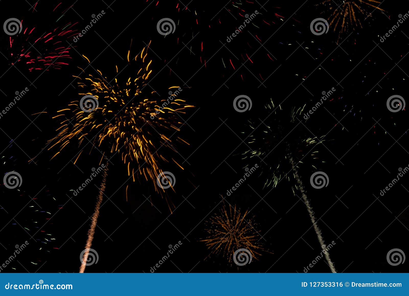 Fireworks new year stock photo. Image of decoration - 127353316