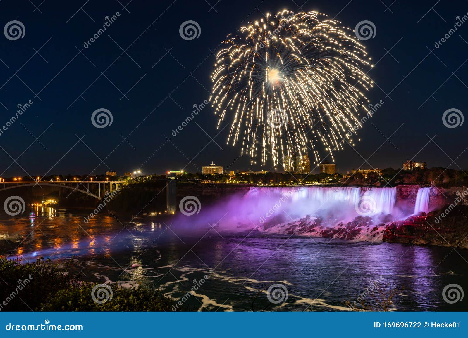 Fireworks at the Niagara Falls Editorial Photography - Image of niagara ...