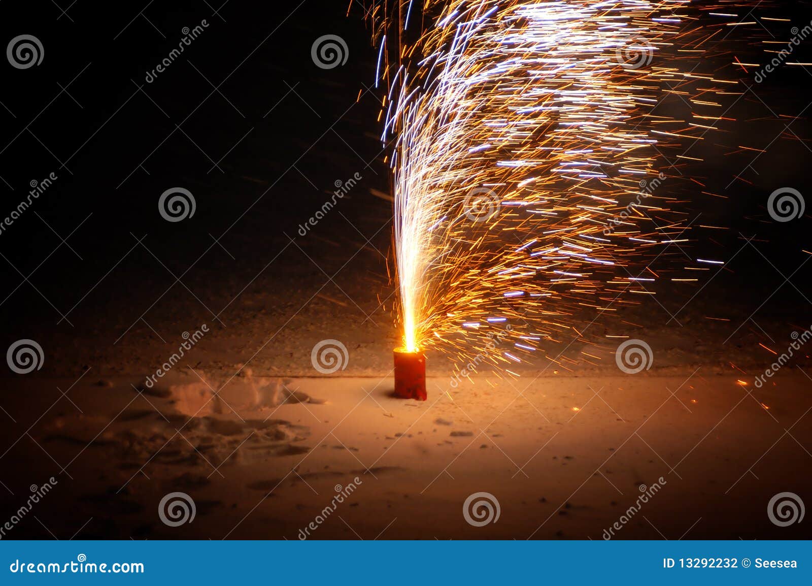 Fireworks in the night stock photo. Image of blue, festival - 13292232