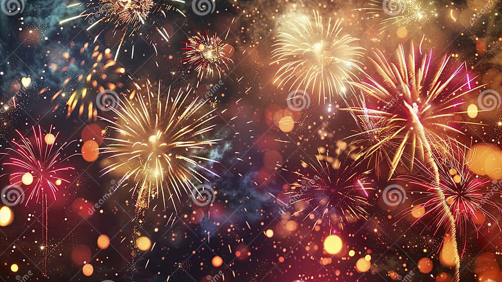 Fireworks in the Night, Fireworks Background, Colored Fireworks ...
