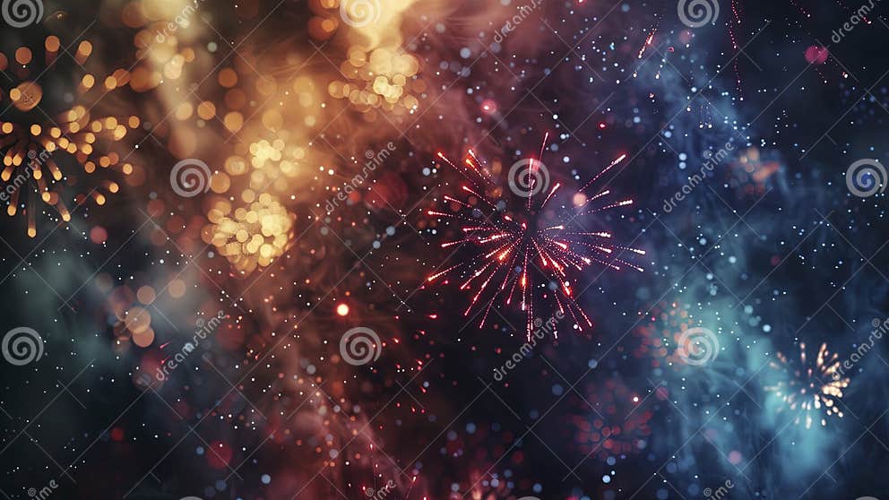 Fireworks in the Night, Fireworks Background, Colored Fireworks ...