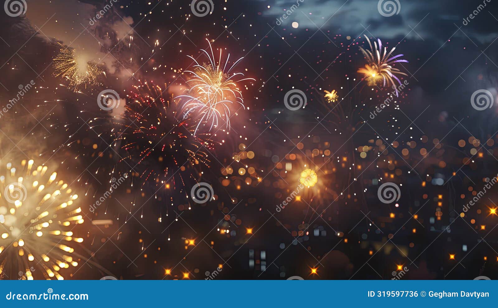 Fireworks in the Night, Fireworks Background, Colored Fireworks ...