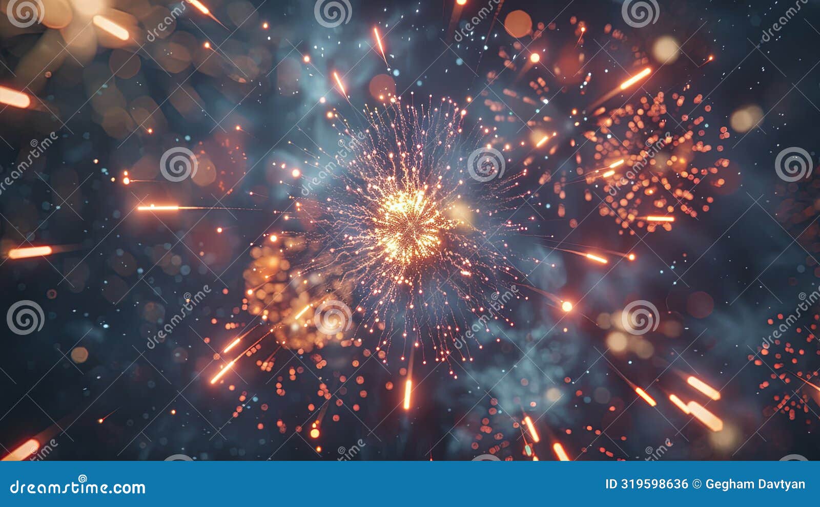 Fireworks in the Night, Fireworks Background, Colored Fireworks ...