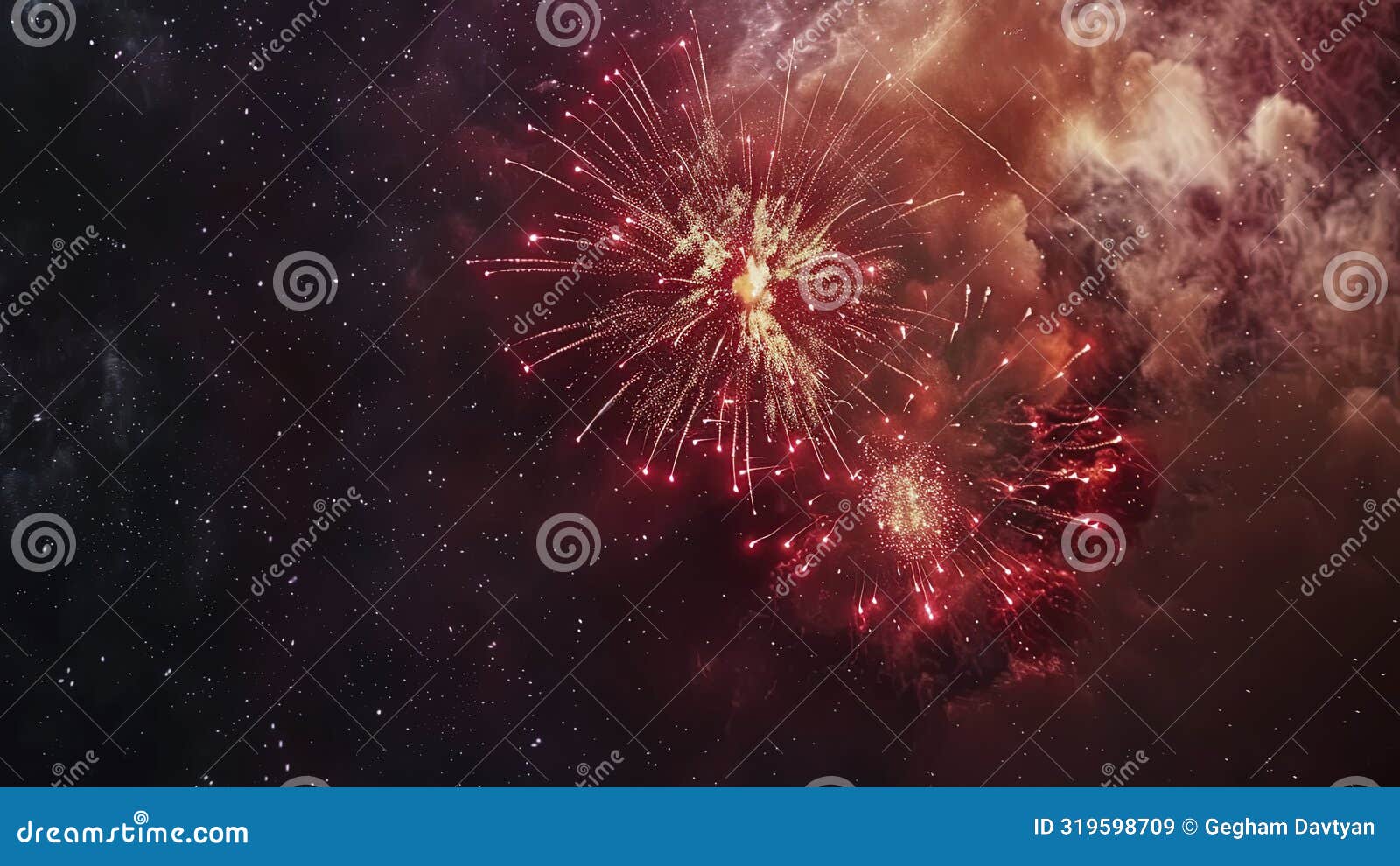 Fireworks in the Night, Fireworks Background, Colored Fireworks ...