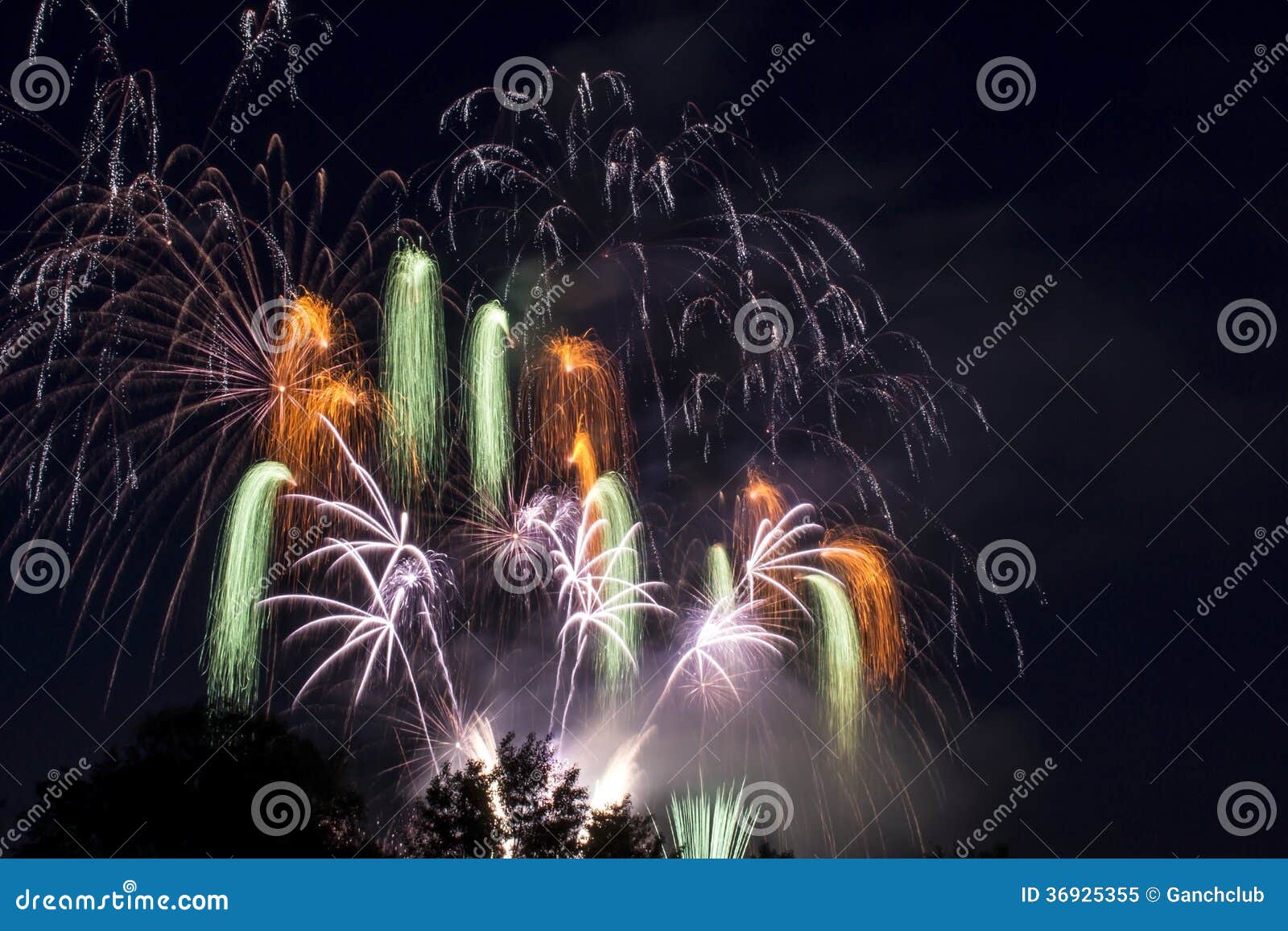 Fireworks at night stock image. Image of festival, glow - 36925355