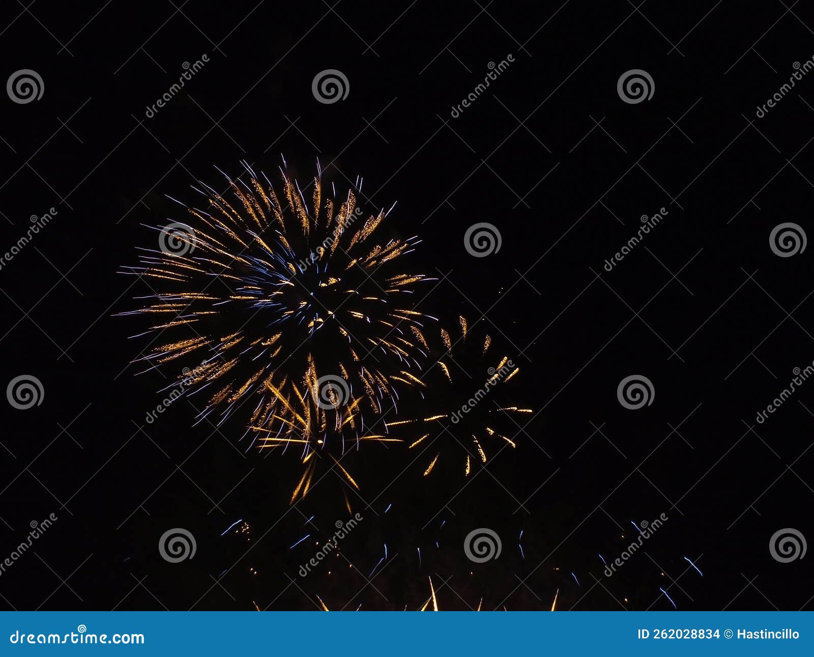 Fireworks in the night stock photo. Image of tourism - 262028834