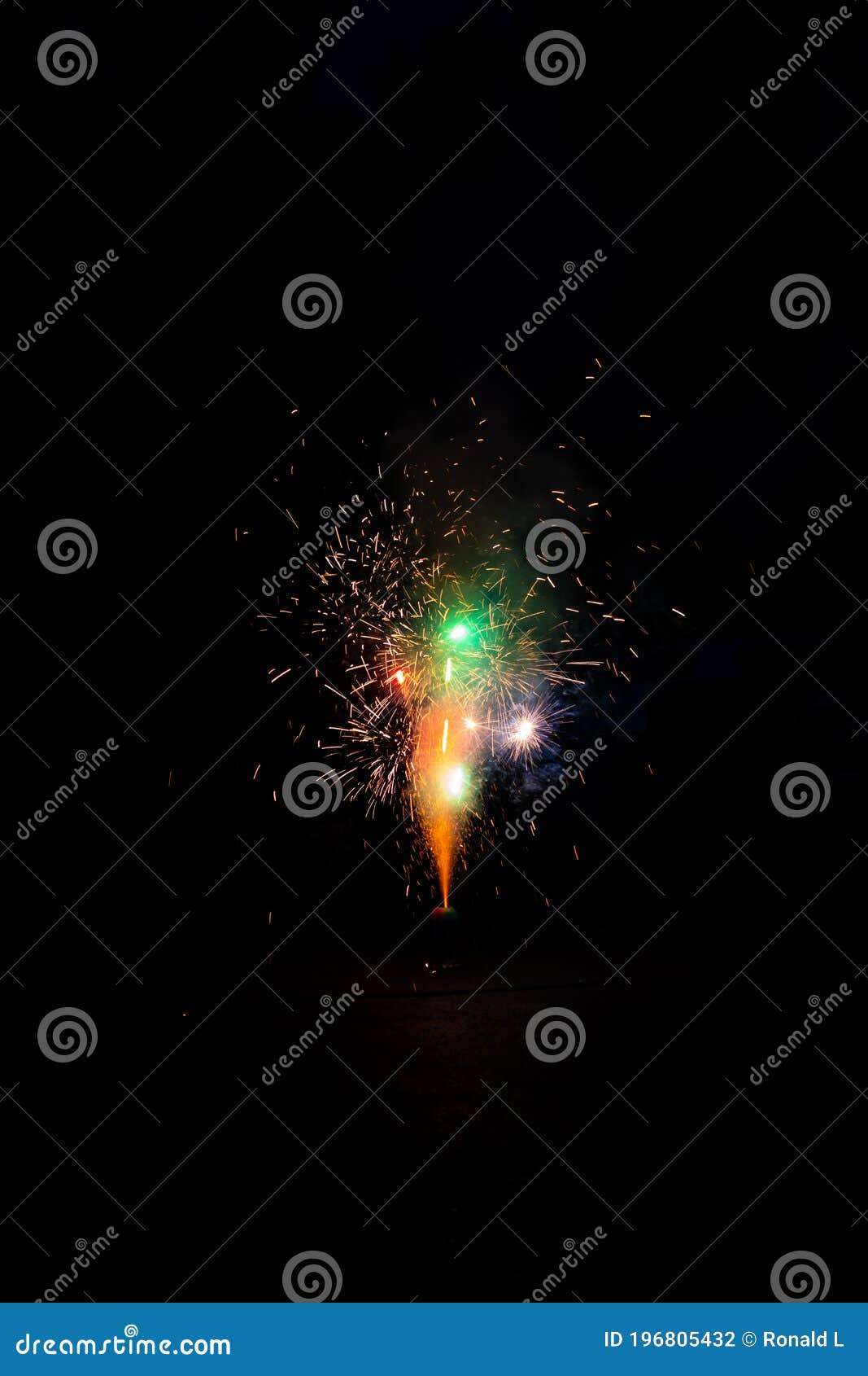 Fireworks in the Night Sky. Firework Concept Background Stock Photo ...