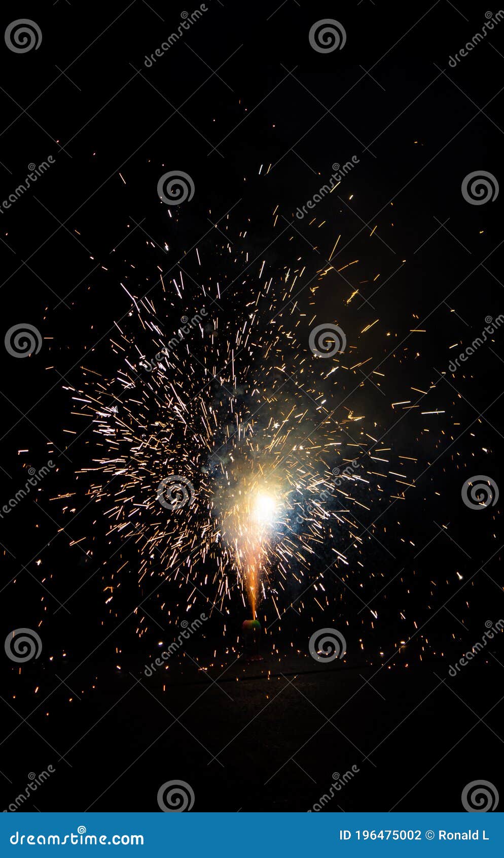Fireworks in the Night Sky. Firework Concept Background Stock Photo ...