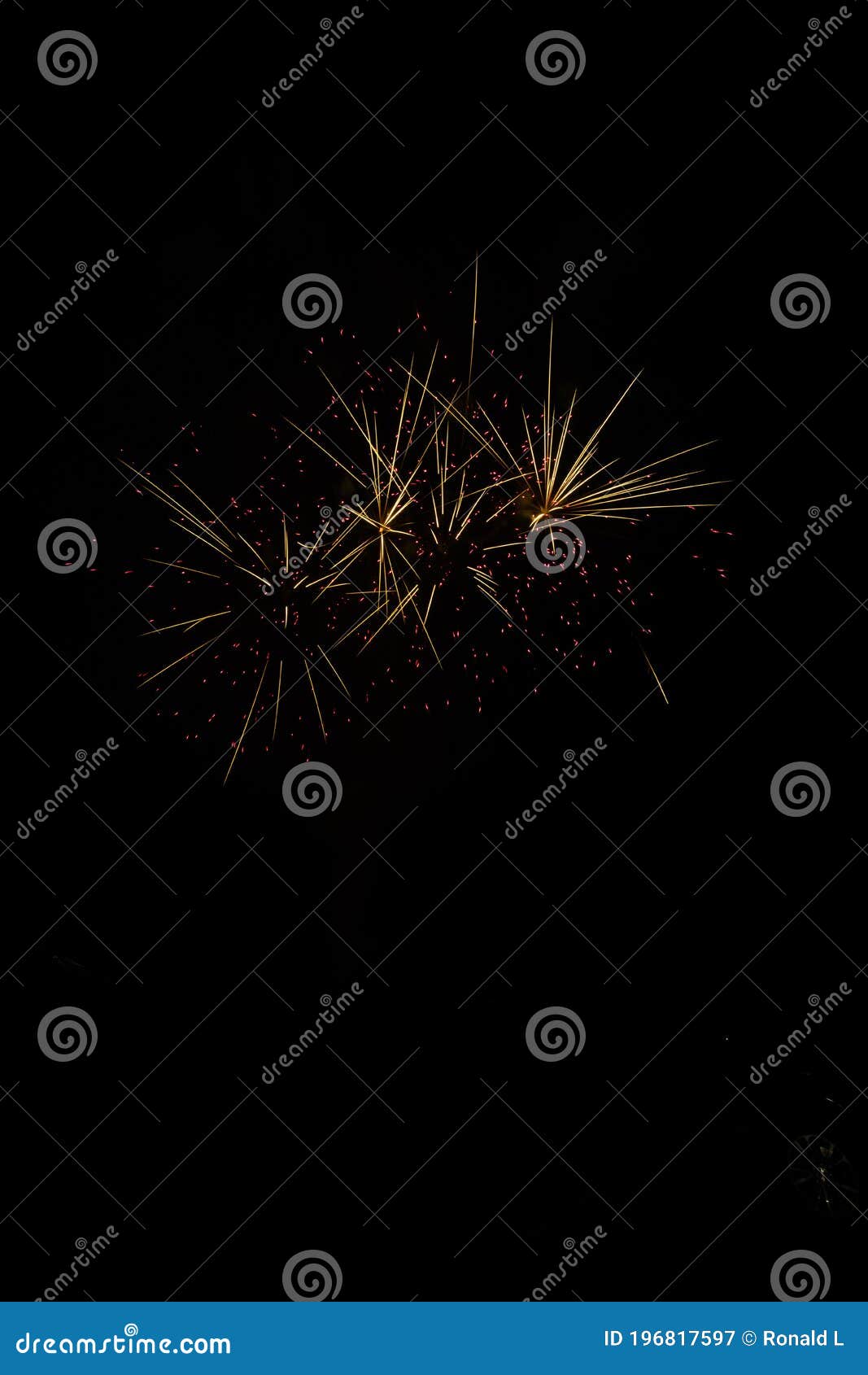 Fireworks in the Night Sky. Firework Concept Background Stock Image ...