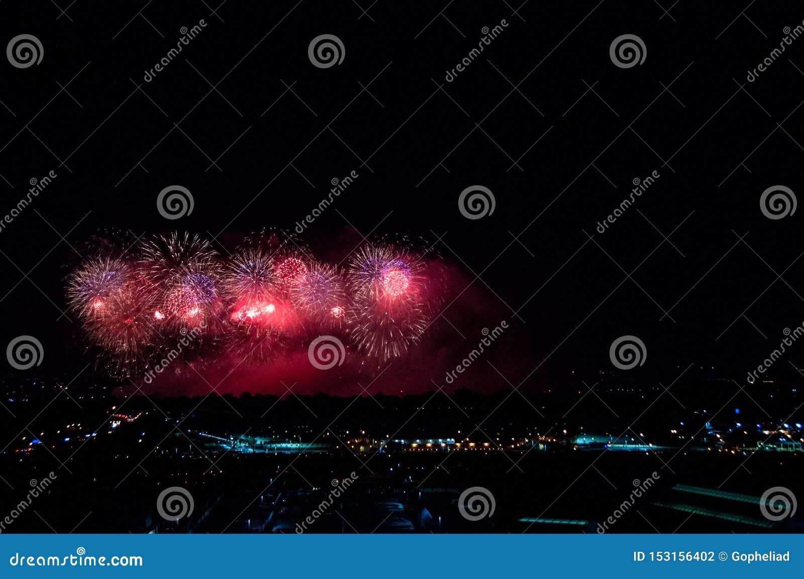 Fireworks over DC stock photo. Image of fireworks, mall - 153156402
