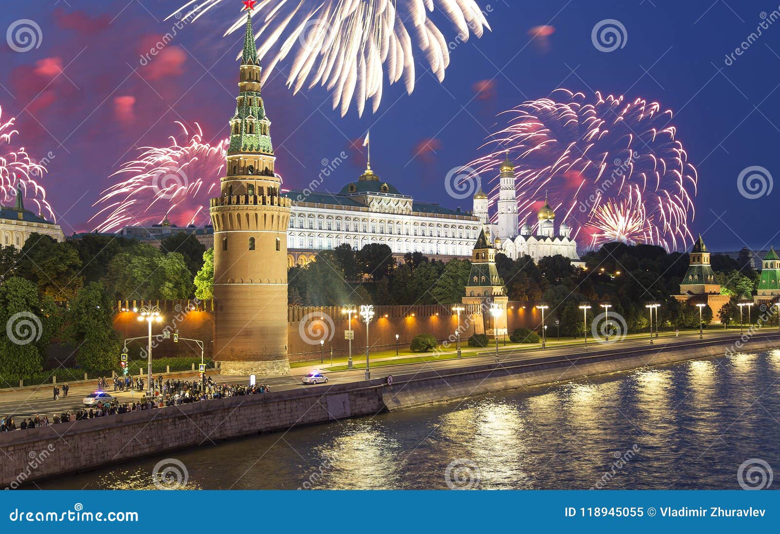 Fireworks Over the Kremlin, Moscow, Russia--the Most Popular View of ...