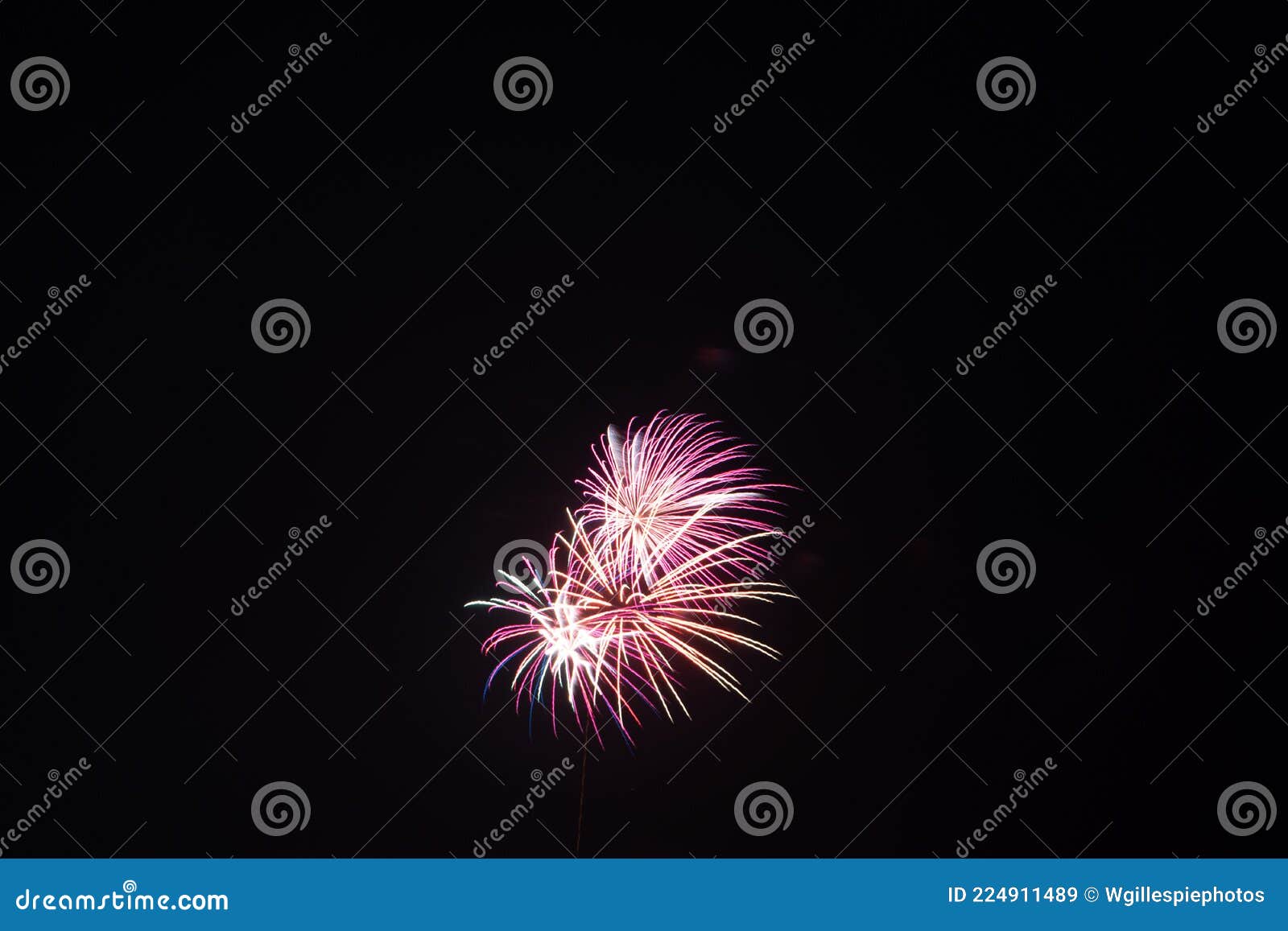 Fireworks Over a Lake stock image. Image of lake, fourth - 224911489