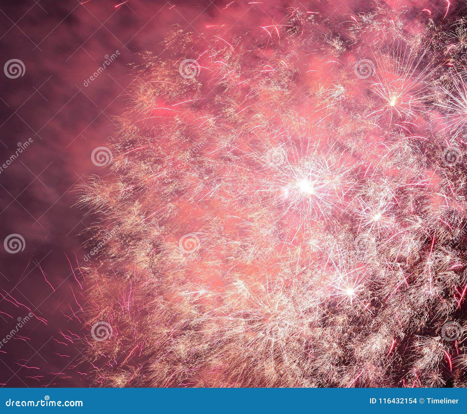 Fireworks Pattern in Pink Colors Stock Photo - Image of celebration ...