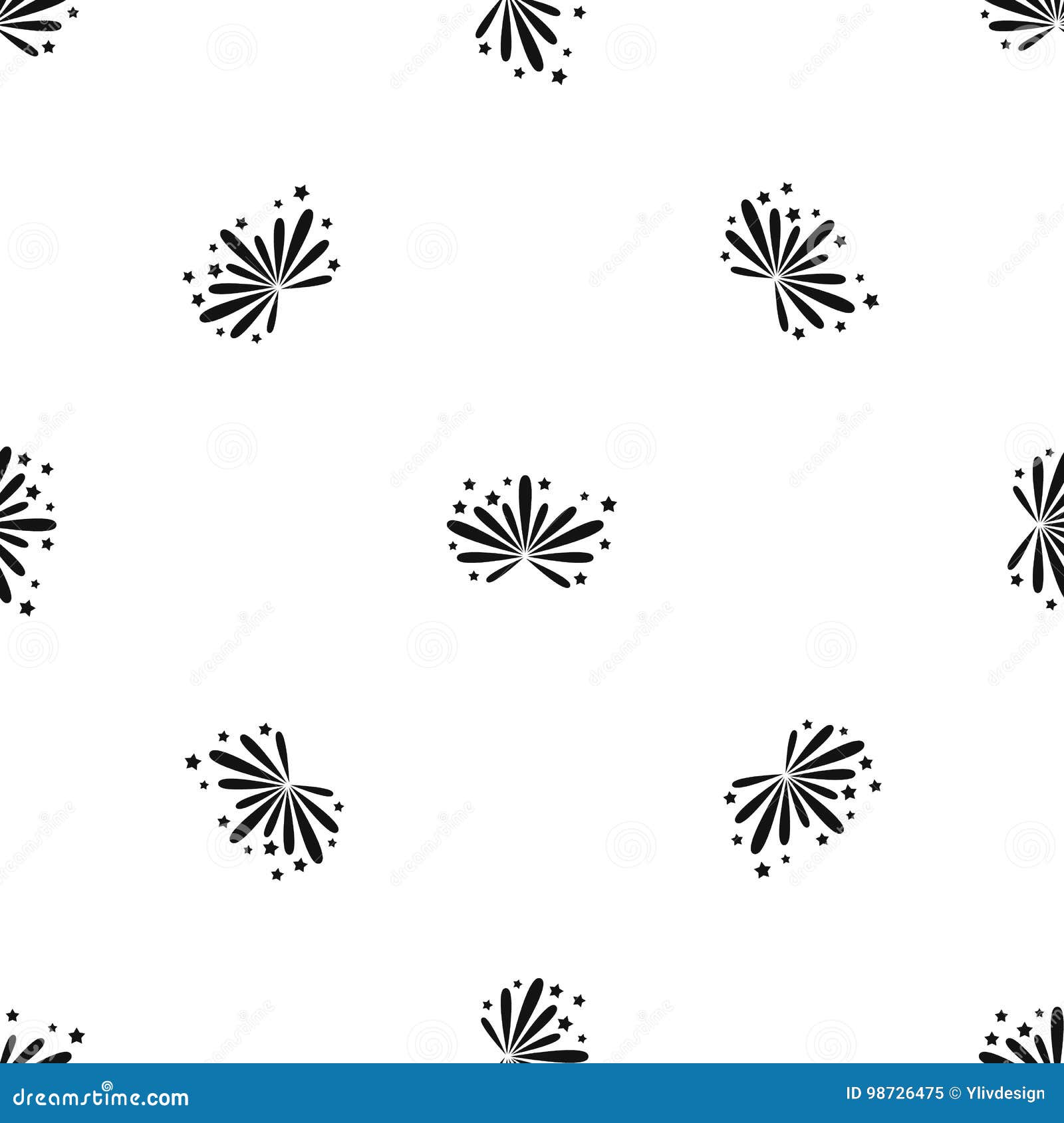 Fireworks Pattern Texture Vector Illustration | CartoonDealer.com ...