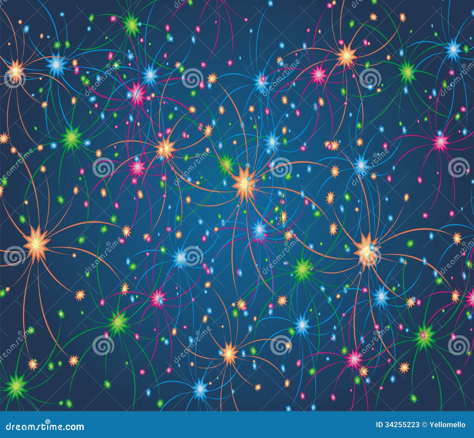 Fireworks pattern stock illustration. Illustration of celebration ...