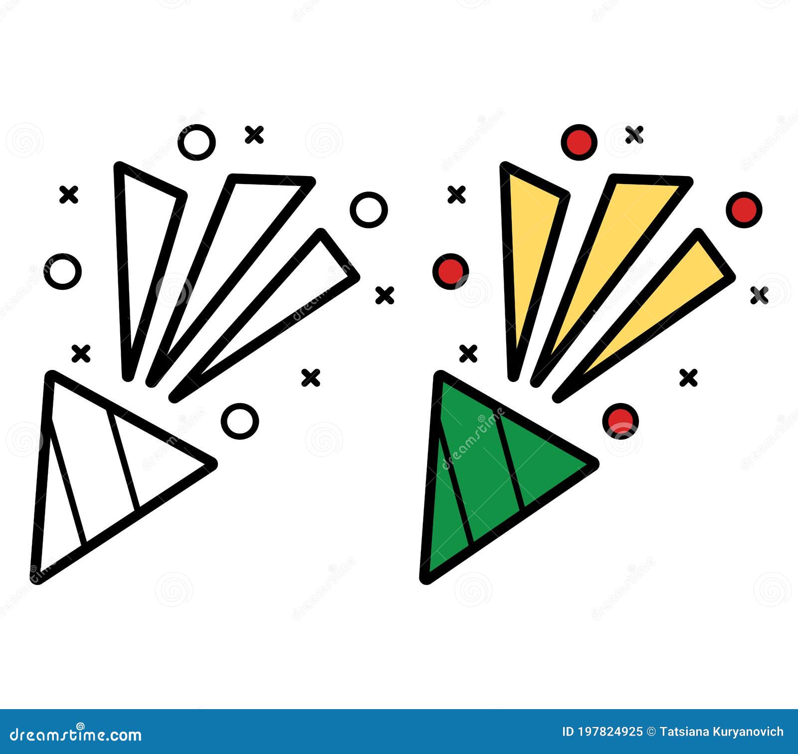 Fireworks-pictogram, Vectorillustratie Vector Illustratie ...
