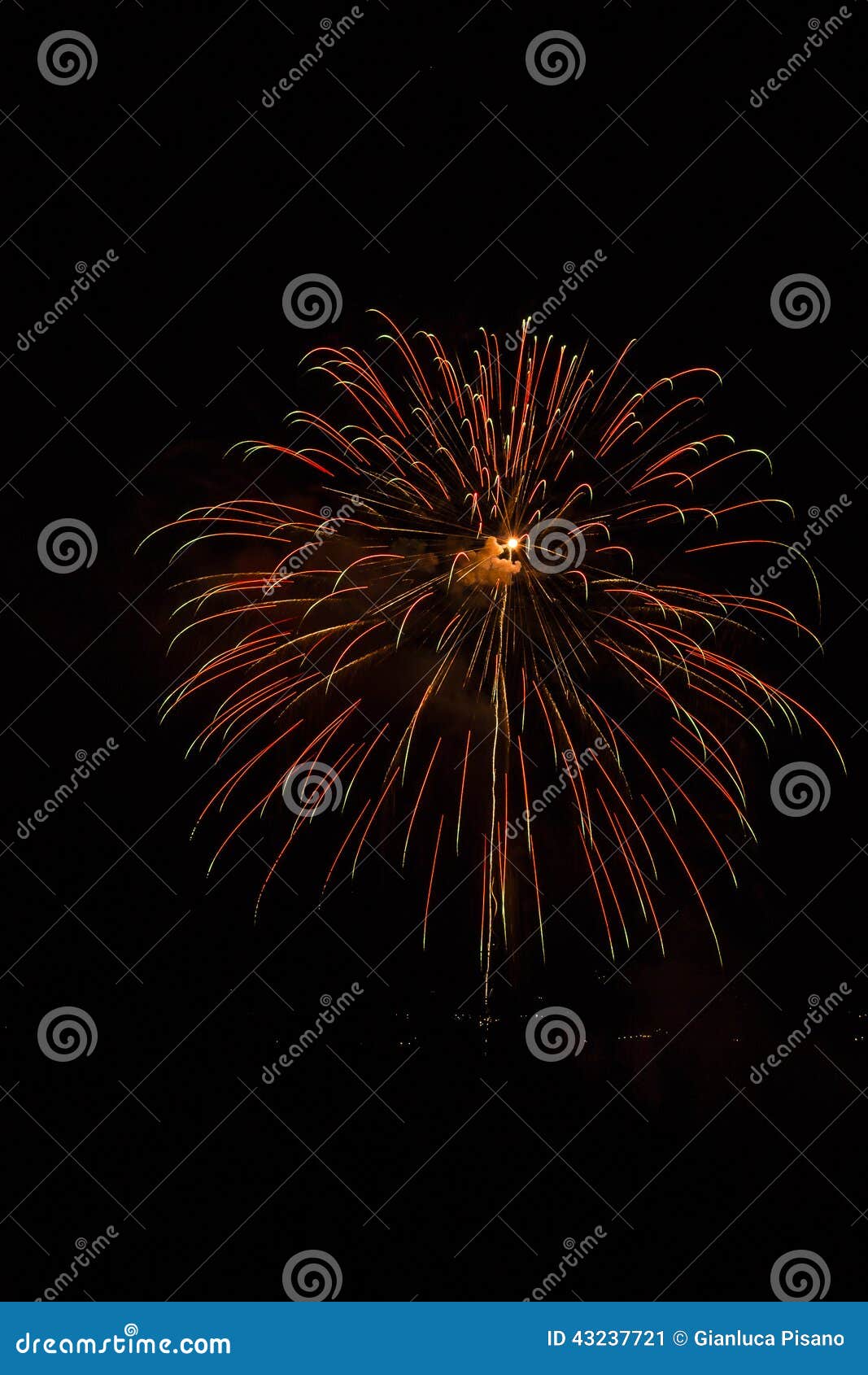 Fireworks stock image. Image of happy, explosion, colorful - 43237721