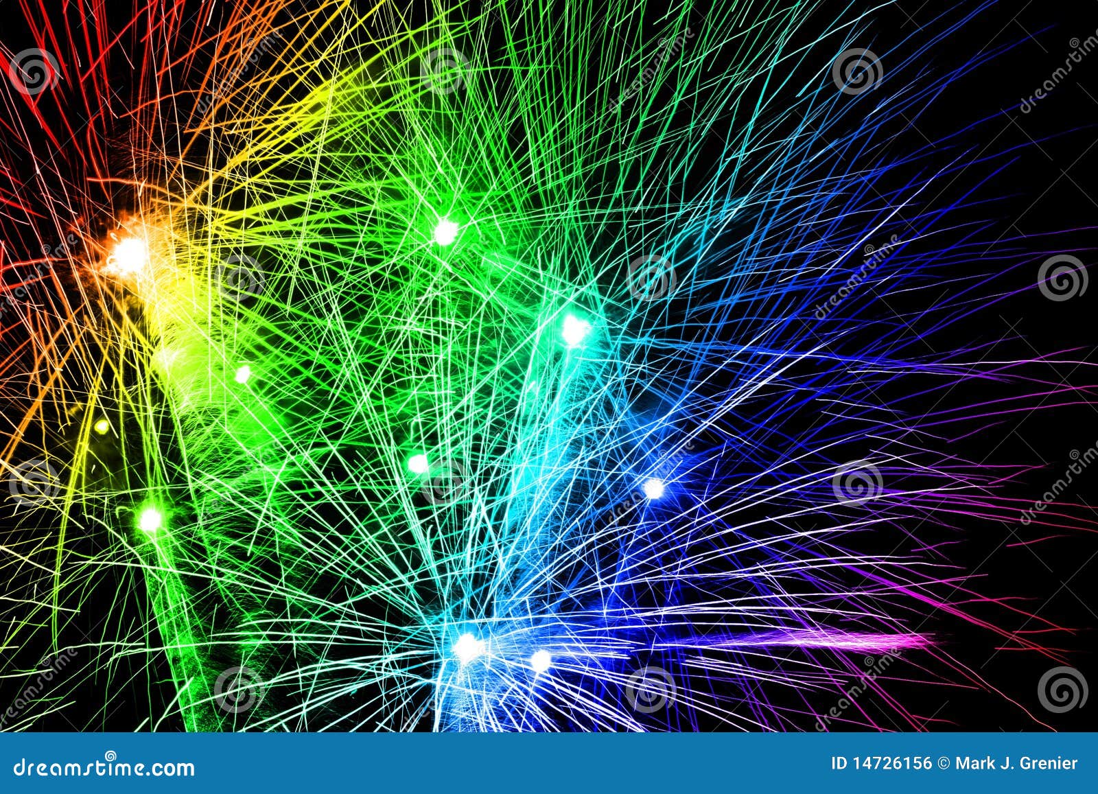 Fireworks Rainbow stock vector. Illustration of display - 14726156
