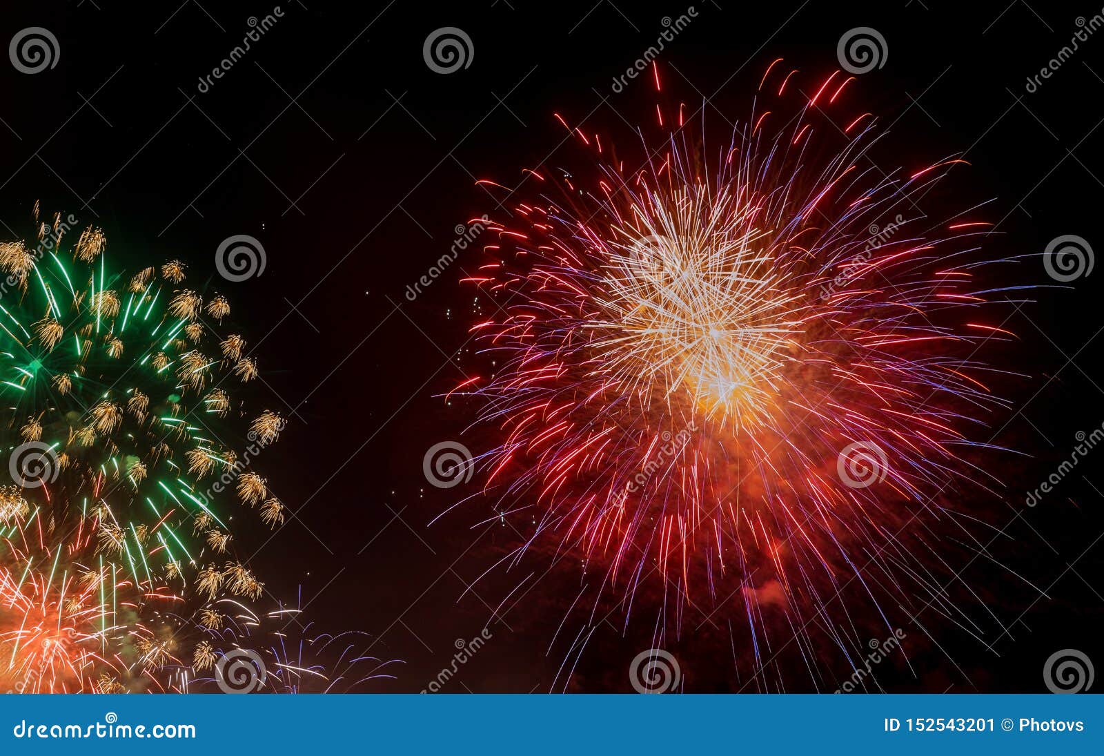 Fireworks Red Fireworks Happiness Concept Stock Image - Image of merry ...