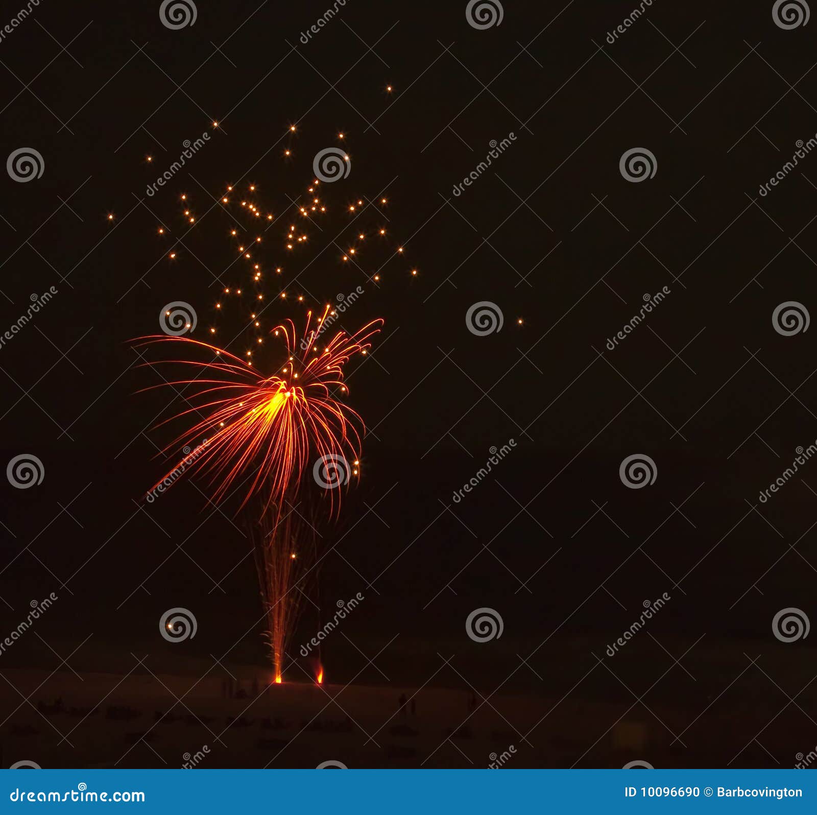 Fireworks Red & yellow stock photo. Image of flash - 10096690