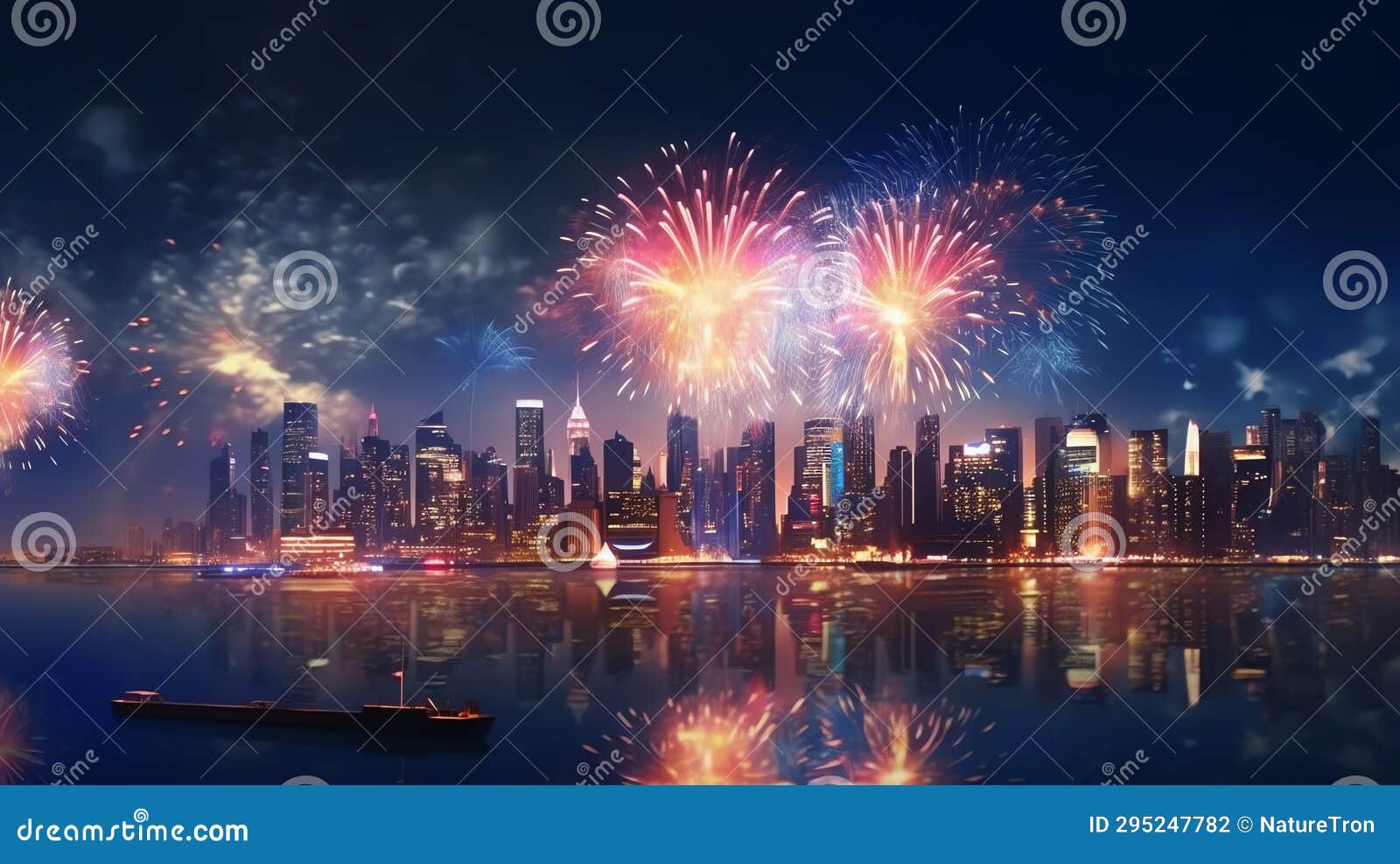 Fireworks on the River Fireworks Over the River Fireworks Over Water ...