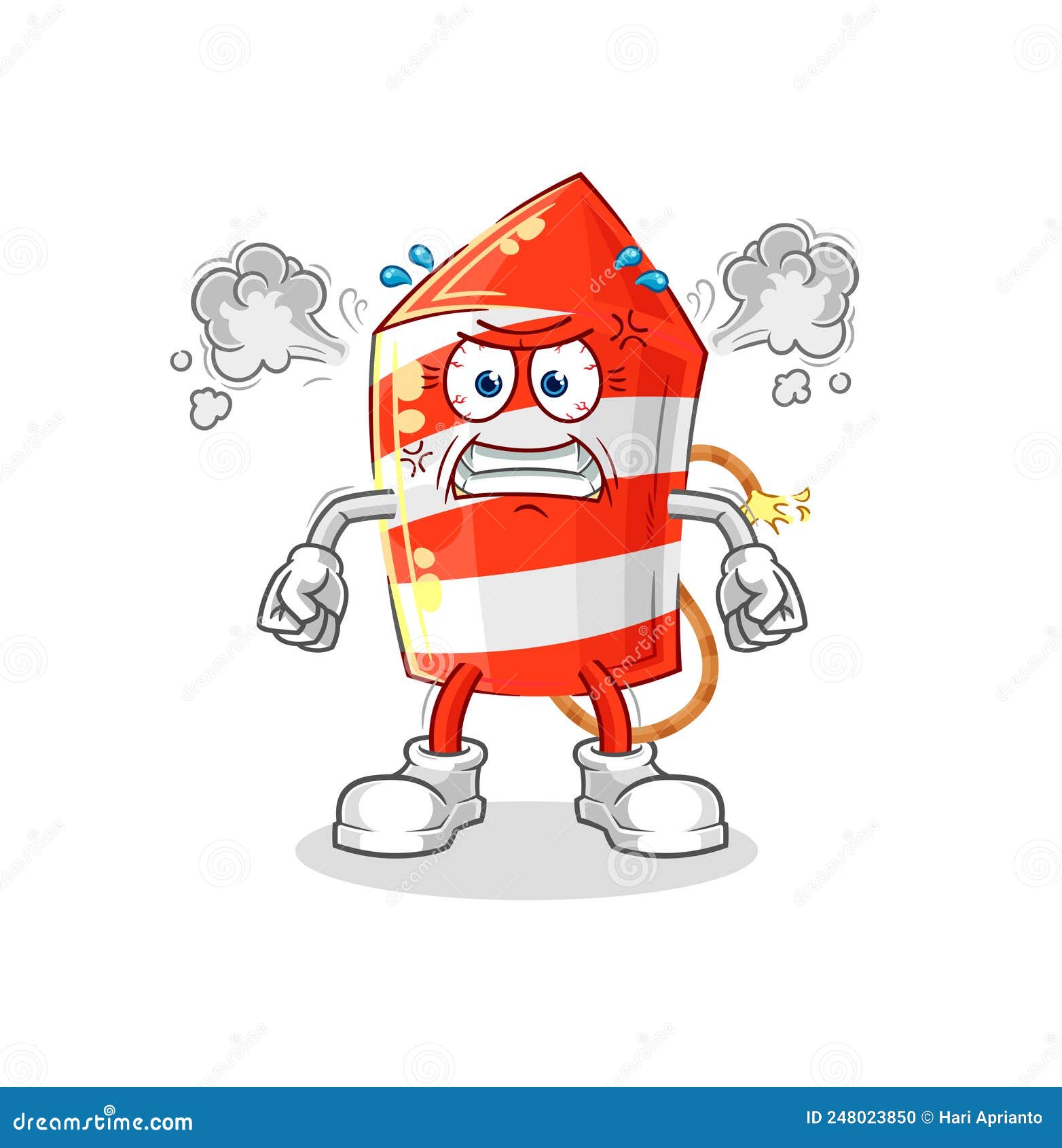 Angry Rocket Cartoon Royalty-Free Illustration | CartoonDealer.com ...