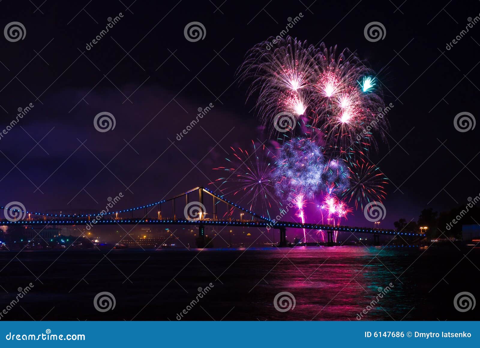 Fireworks show stock photo. Image of exploding, night - 6147686