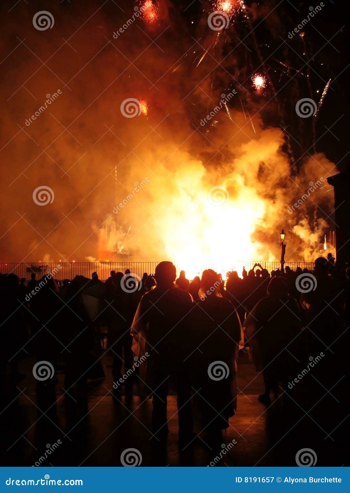 Fireworks show stock image. Image of entertainment, party - 8191657