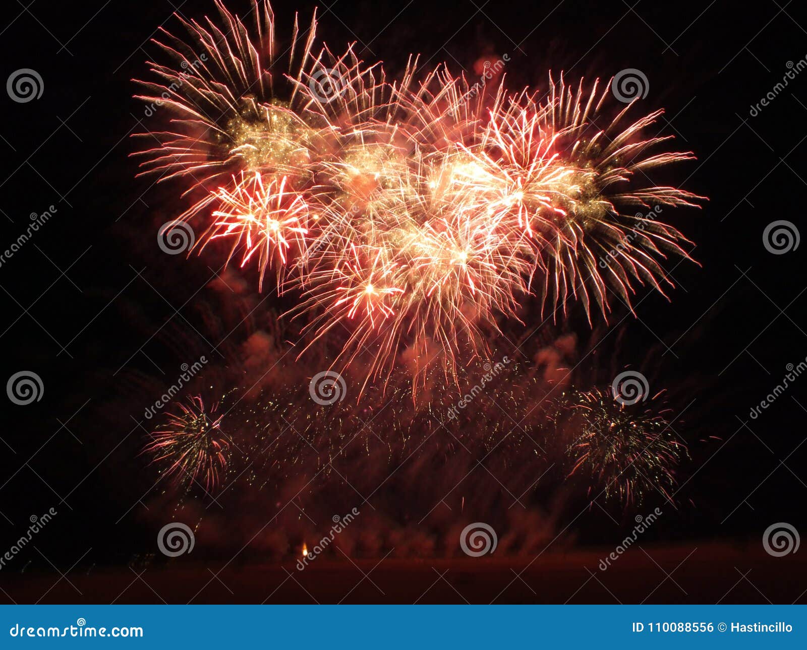 Fireworks show stock photo. Image of fireworks, show - 110088556