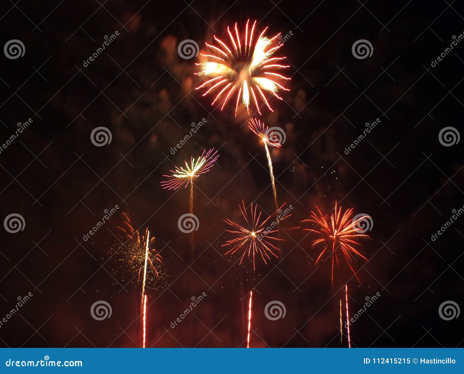 Fireworks show stock image. Image of closing, holidays - 112415215