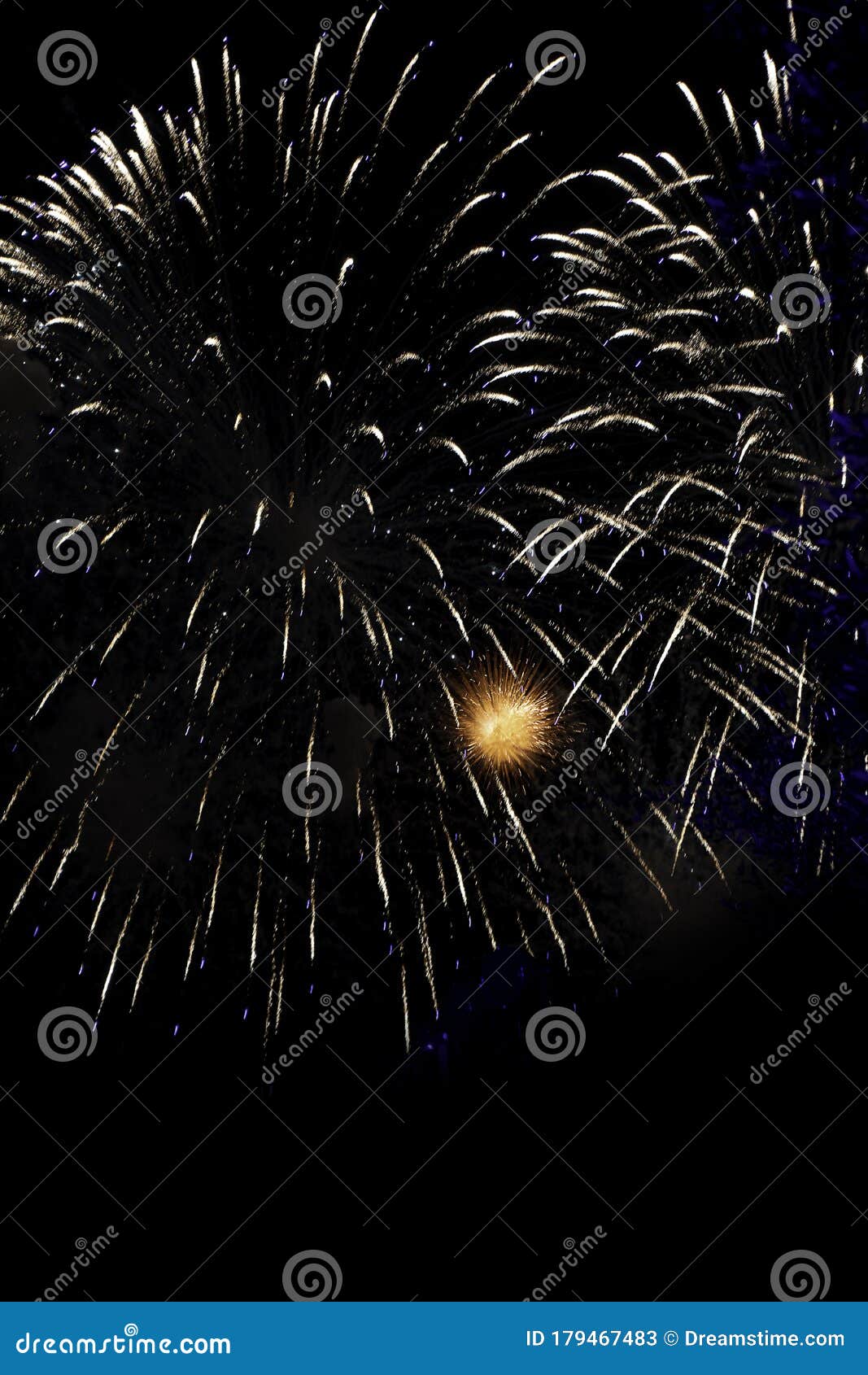 A Sky Full of Exploding Stars Stock Image - Image of powder ...