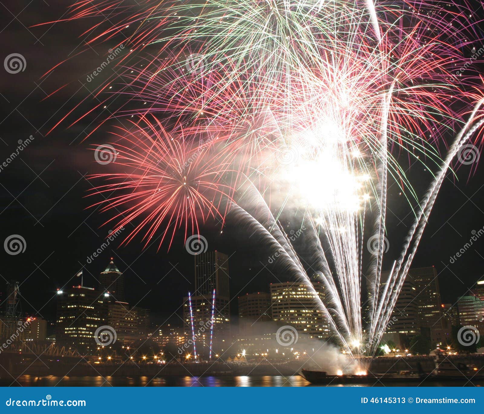 Fireworks stock image. Image of celebration, fireworks - 46145313