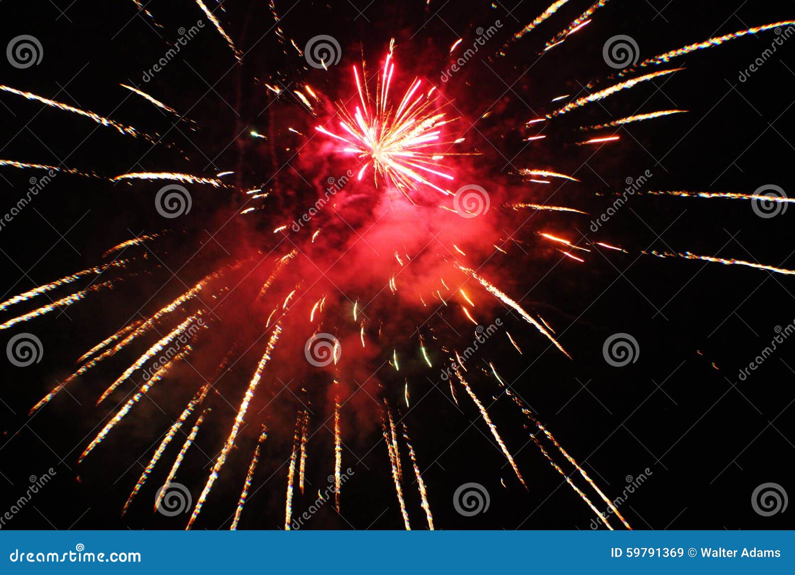 Fireworks shower stock image. Image of celebrations, bombs - 59791369