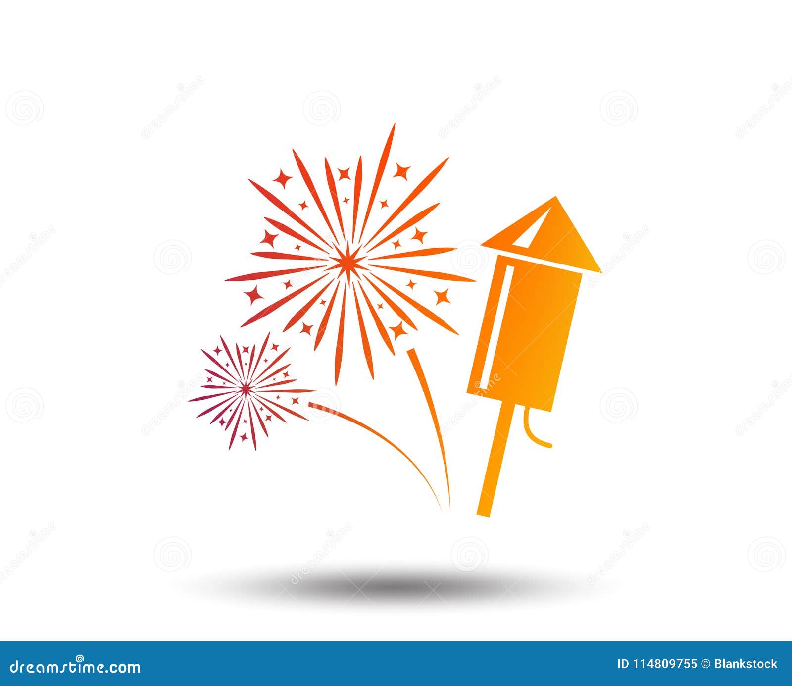 Fireworks Sign Icon. Explosive Pyrotechnic Show. Stock Vector ...