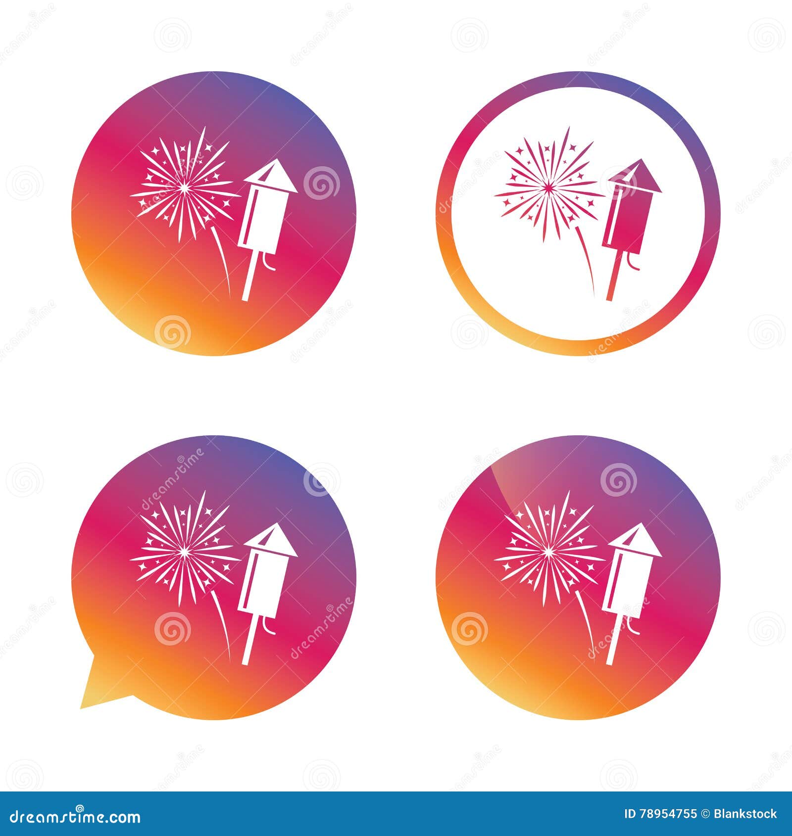 Fireworks Sign Icon. Explosive Pyrotechnic Show. Stock Vector ...