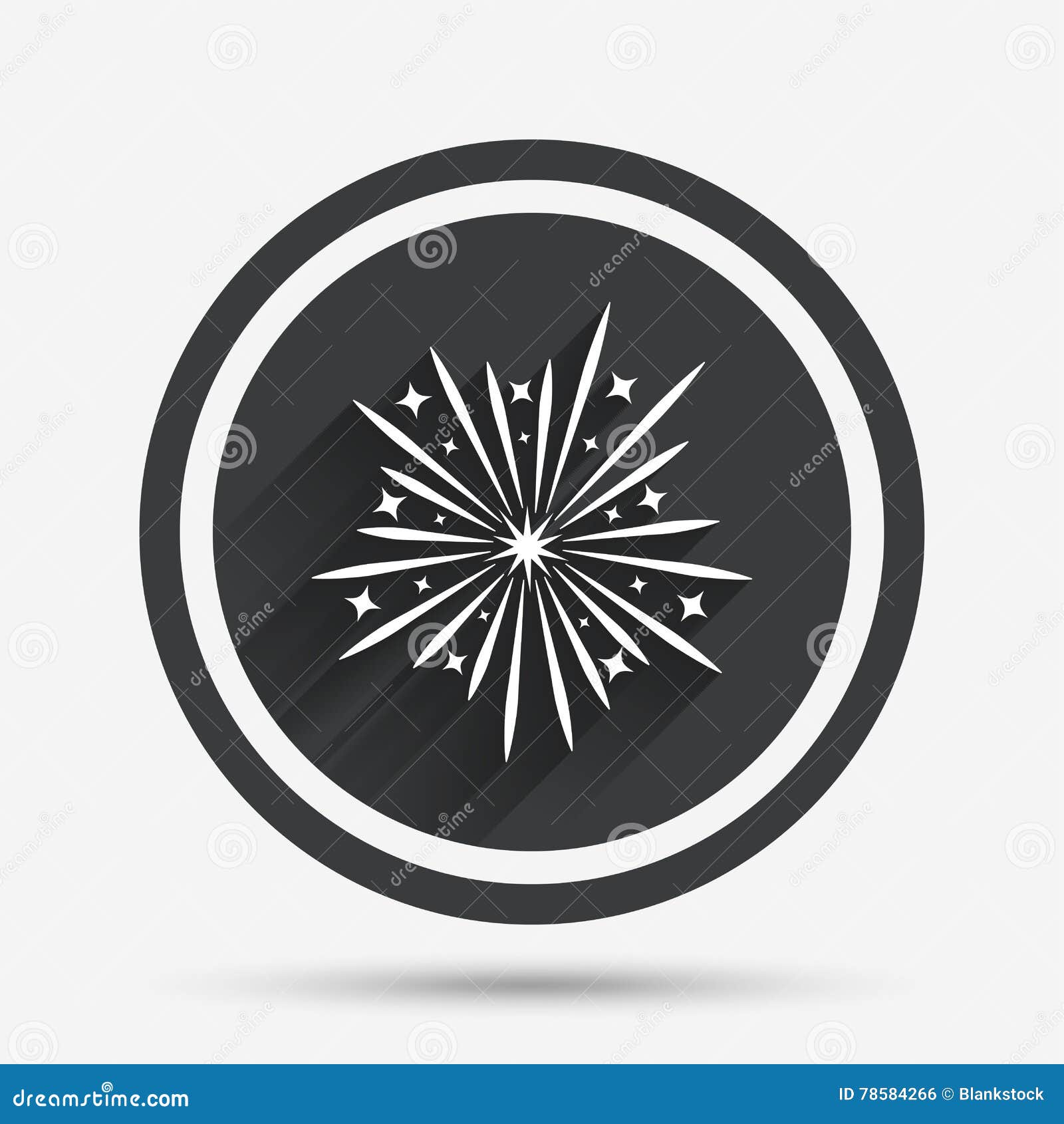 Fireworks Sign Icon. Explosive Pyrotechnic Show. Stock Vector ...