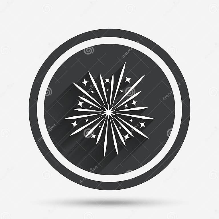 Fireworks Sign Icon. Explosive Pyrotechnic Show. Stock Vector ...