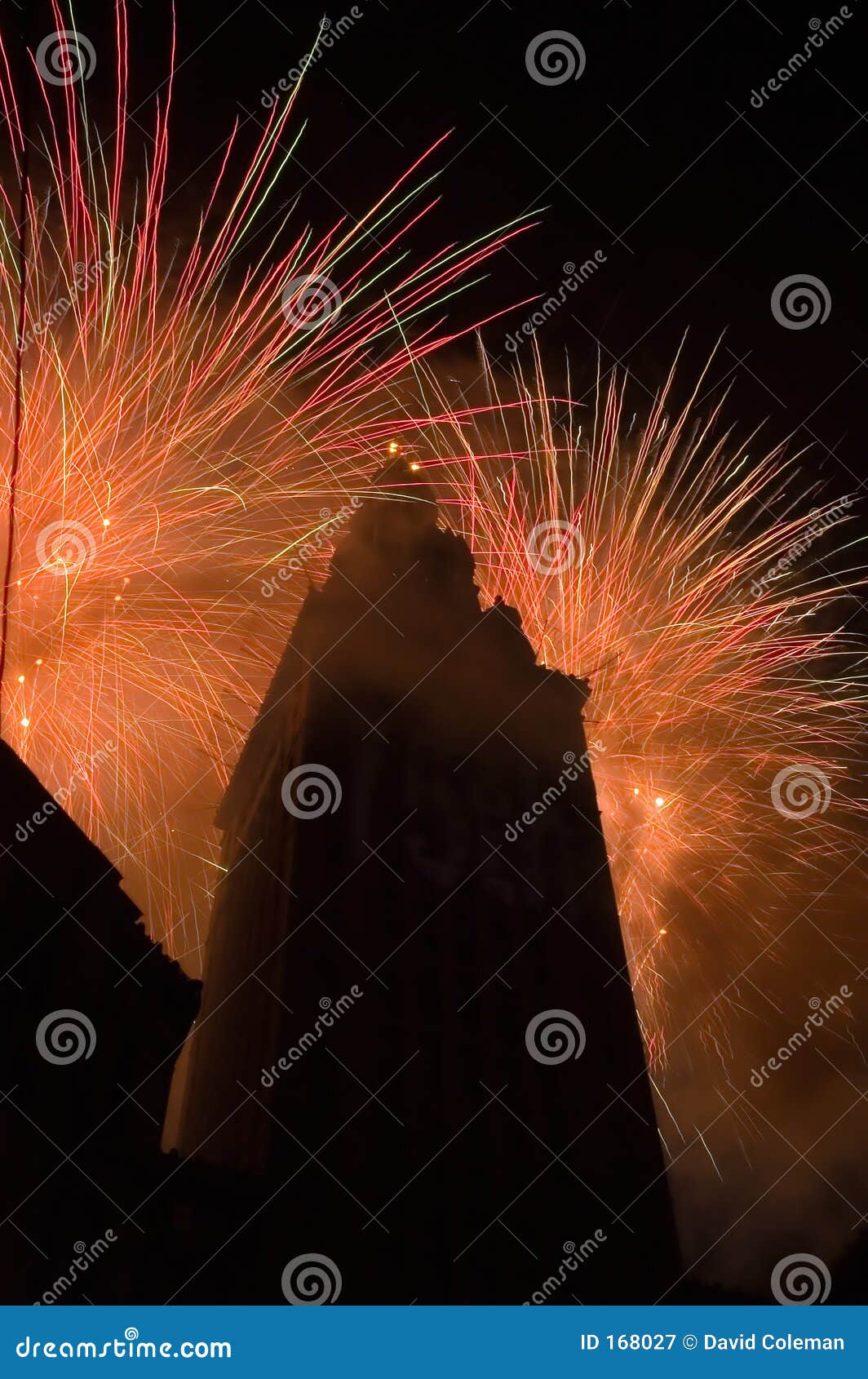 Fireworks Silhouette Picture. Image: 168027
